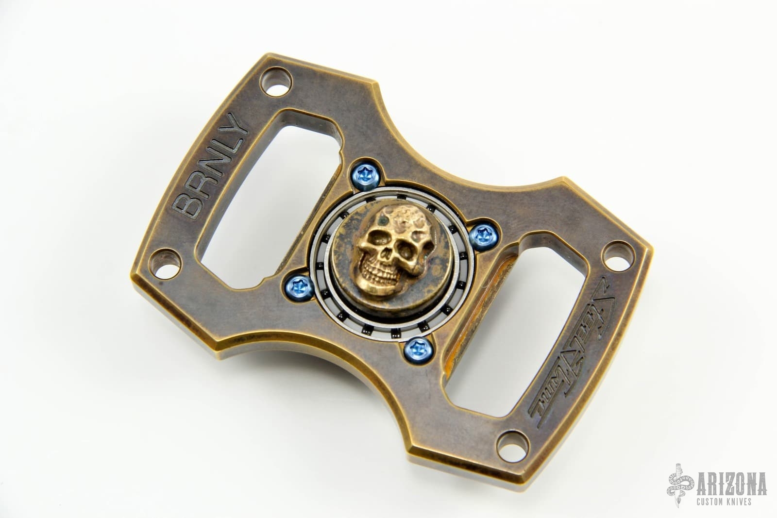 Burnley Cypop Ringspin Bottle Opener - Burnley Rose - Arizona Custom Knives