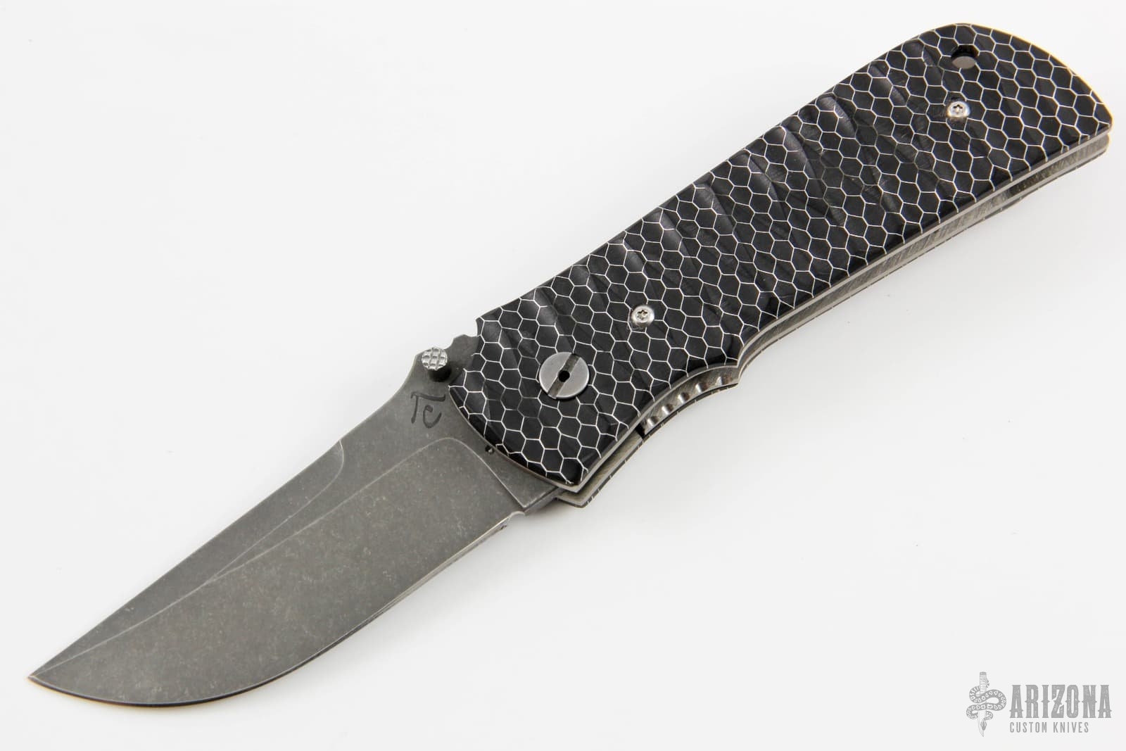 Barbed Wire LinerLock - Arizona Custom Knives