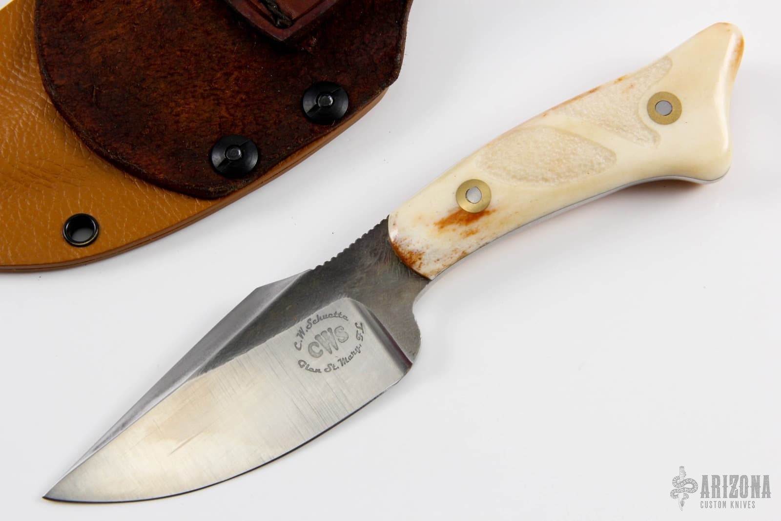 Giraffe Bone Utility - Arizona Custom Knives