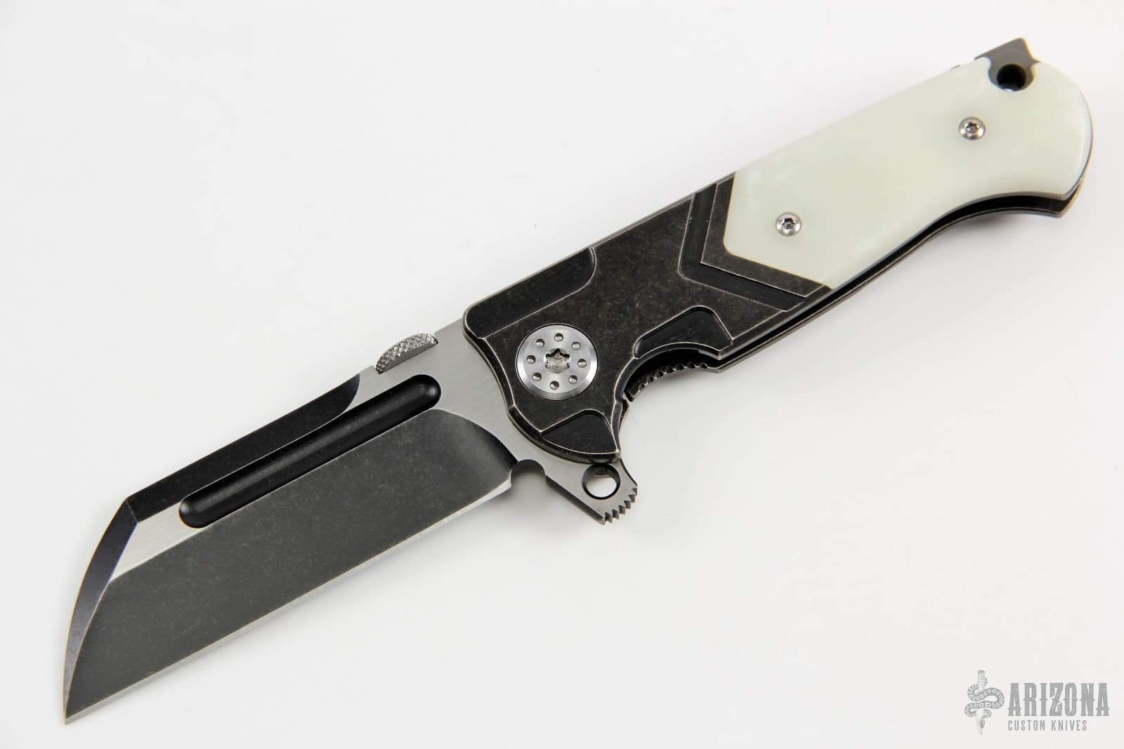 Mini TAC-Butcher 2015 - Moonglow Inlay - Arizona Custom Knives