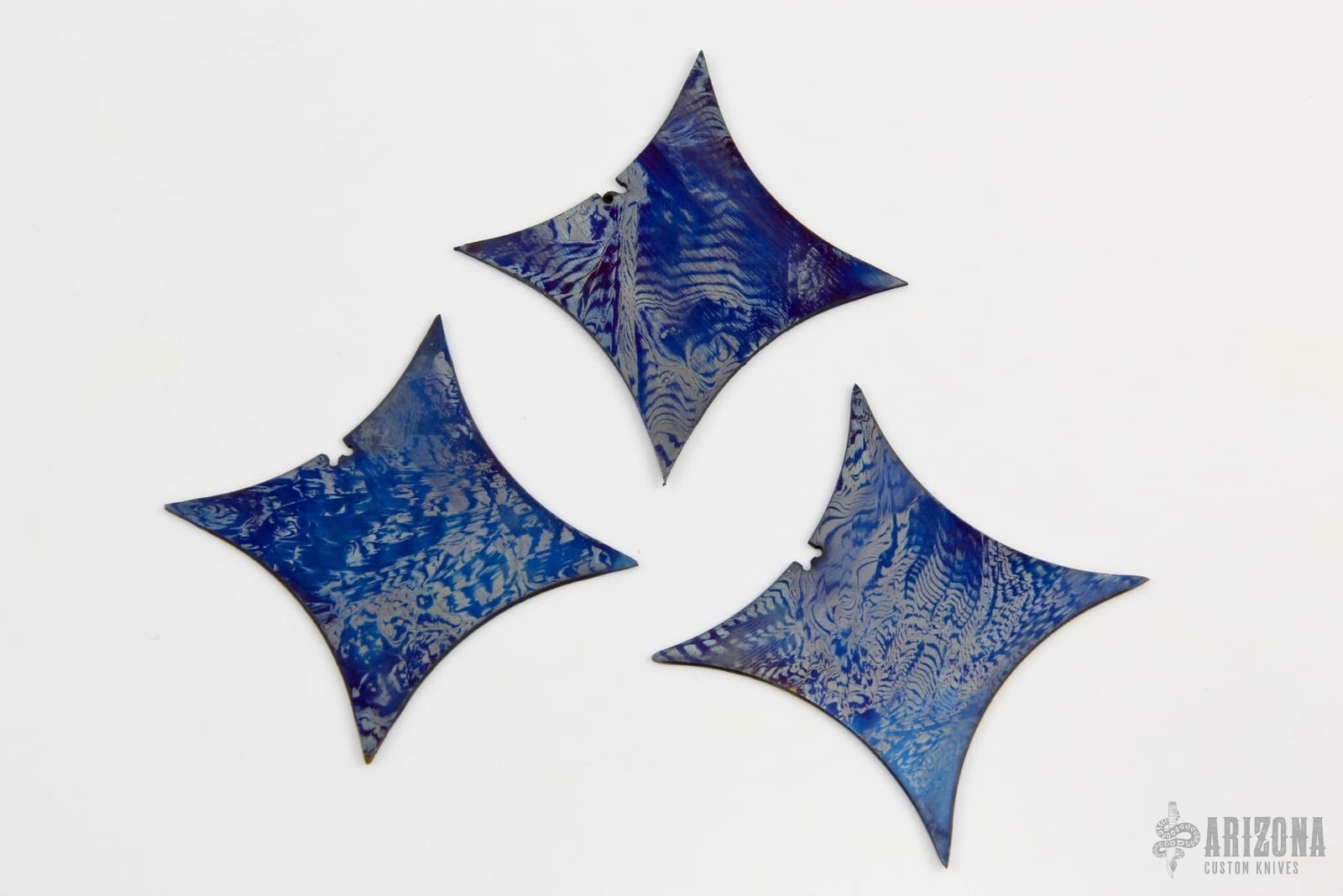 3 Titanium Throwing Stars - Arizona Custom Knives