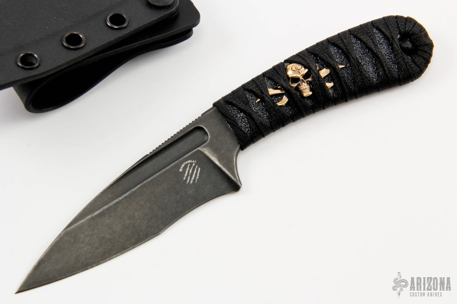 Sin w/ Wrap and Menuki - Arizona Custom Knives