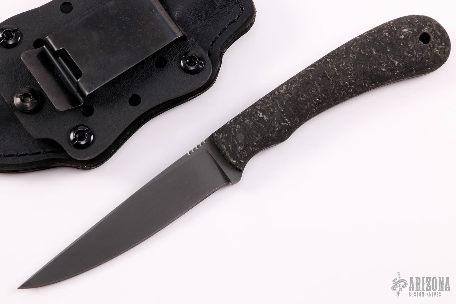 Operator - Black Rubber - Arizona Custom Knives