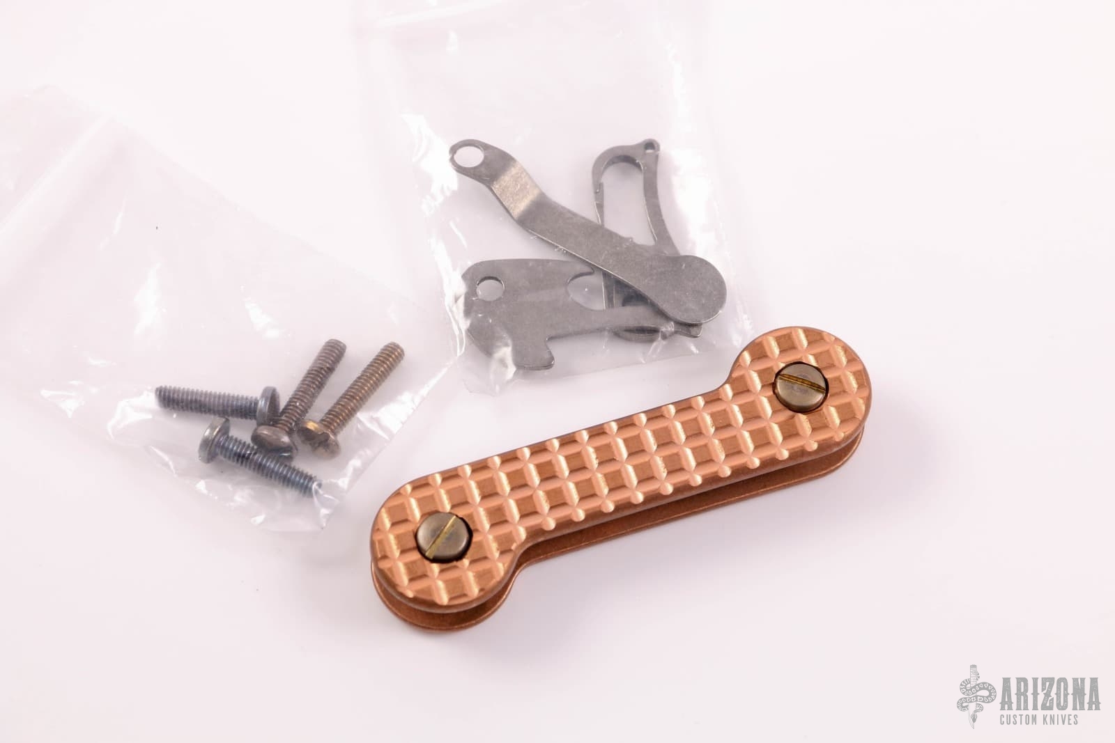 Key-Bar Copper Frag Pattern - Arizona Custom Knives
