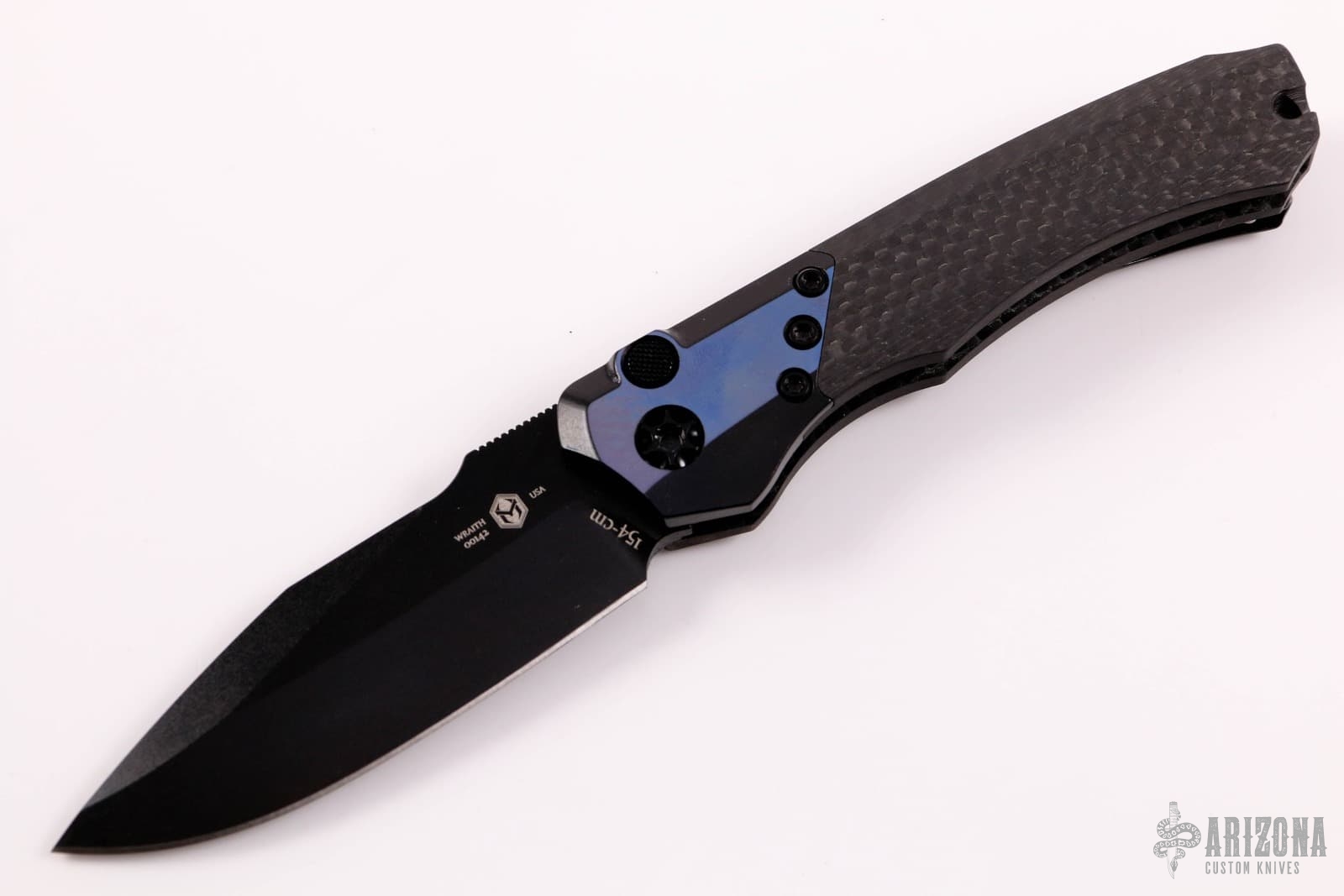 Wraith Auto - Carbon Fiber and Titanium - Arizona Custom Knives