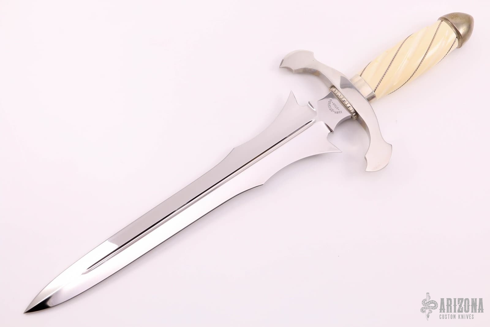 Spiral Fluted Dagger | Arizona Custom Knives