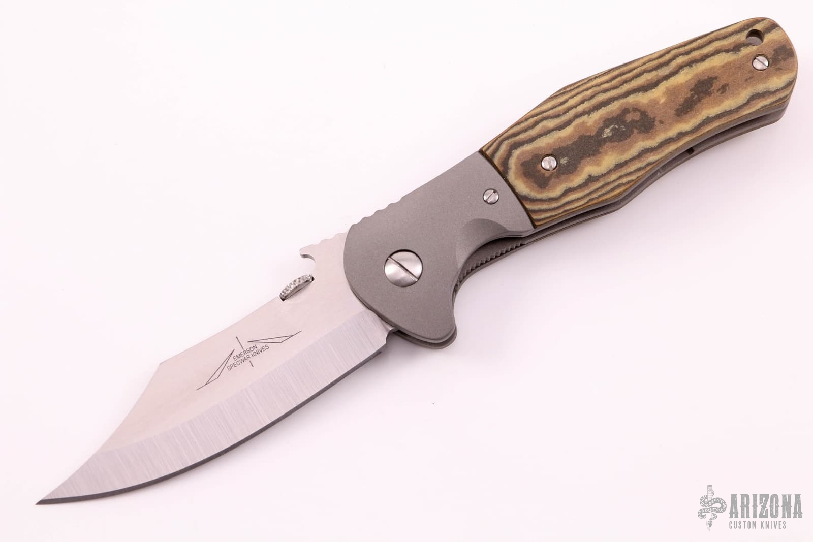 Custom Apache - Brown Richlite - Arizona Custom Knives