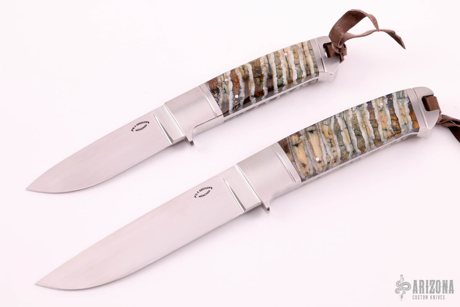 Hunting Set - Integrals with Mammoth Tooth - Arizona Custom Knives