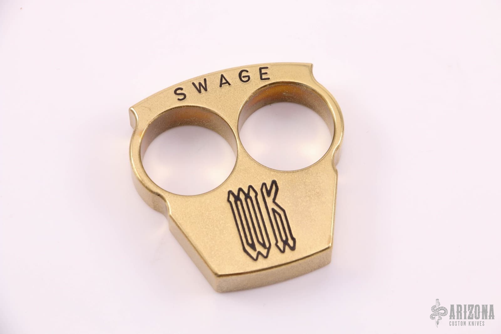 SWAGE Brass Two Finger Knuckles - Arizona Custom Knives