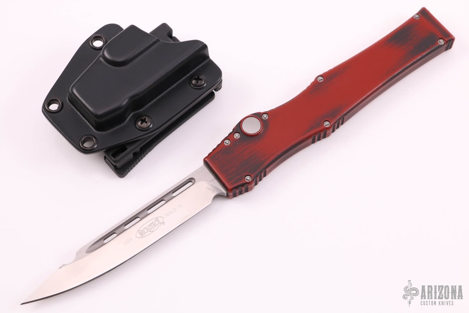 151-10 Halo V S/E Fallout Red | Arizona Custom Knives