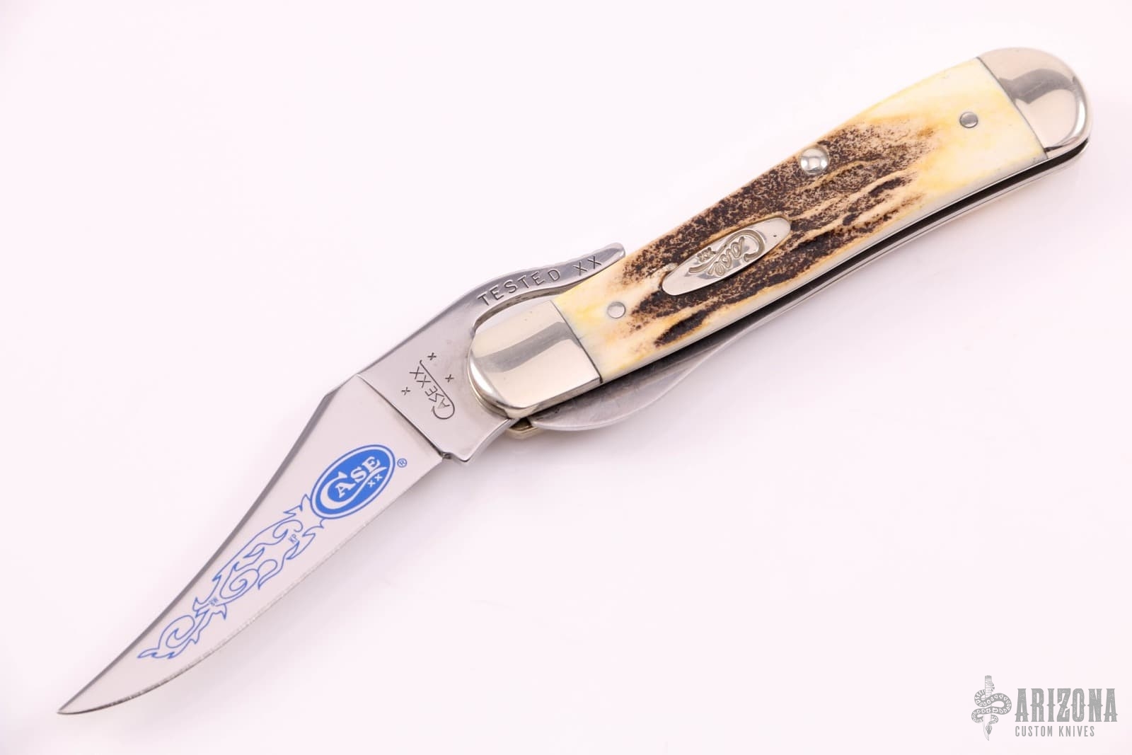 51953L Russlock - Stag - Arizona Custom Knives