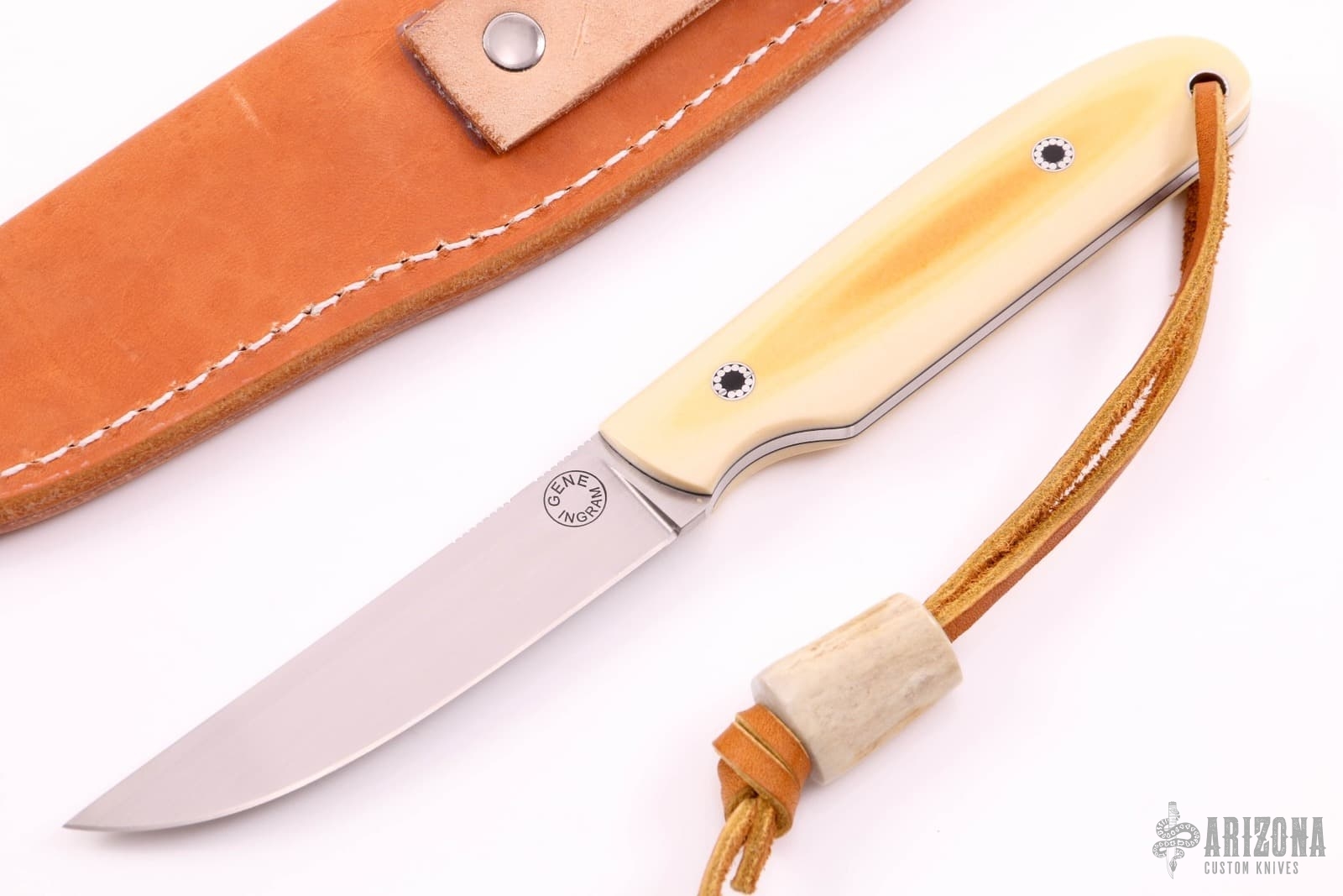 Ivory Paper Micarta Utility - Arizona Custom Knives