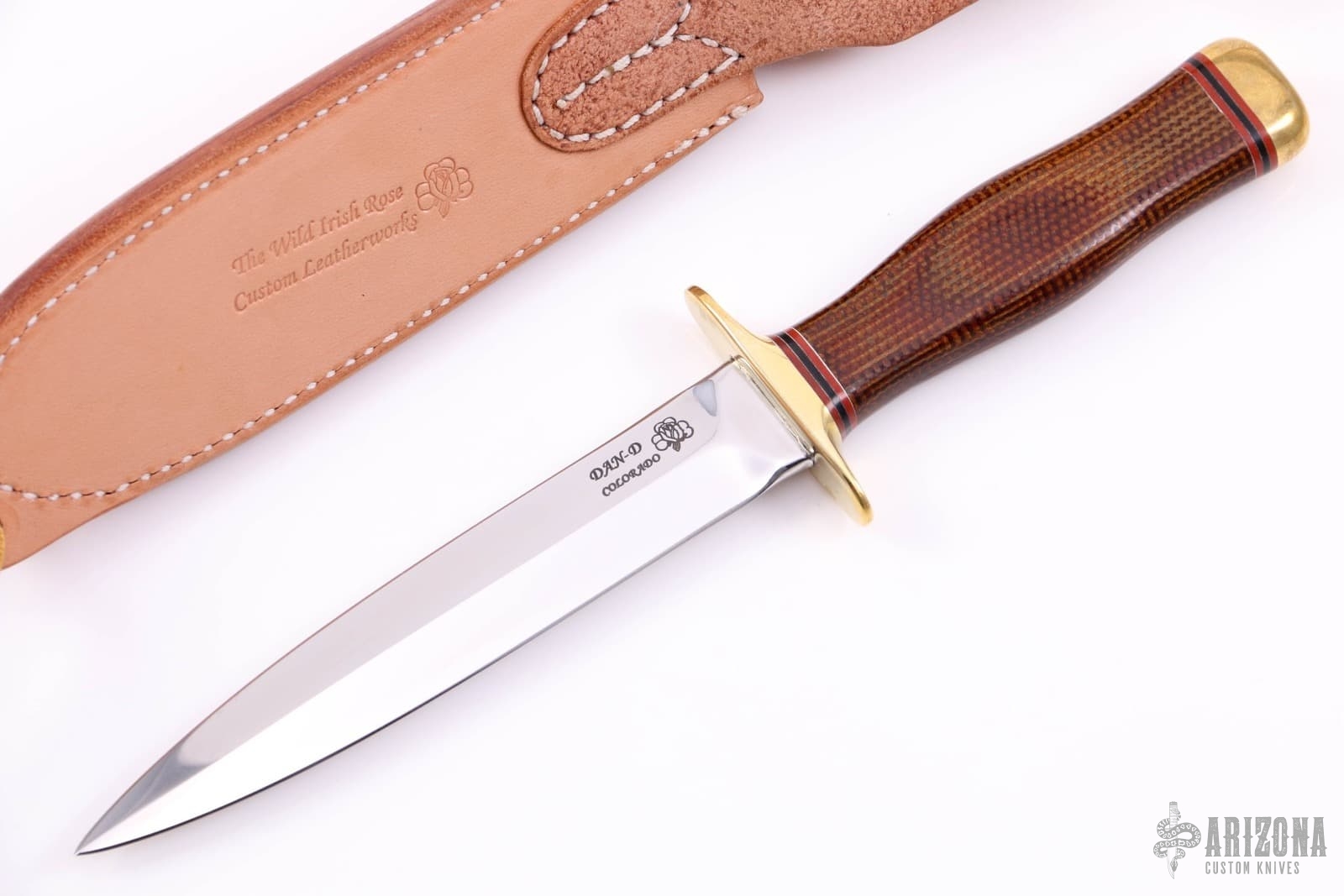 Dual Front Commemorative Knife (043/100) - Arizona Custom Knives