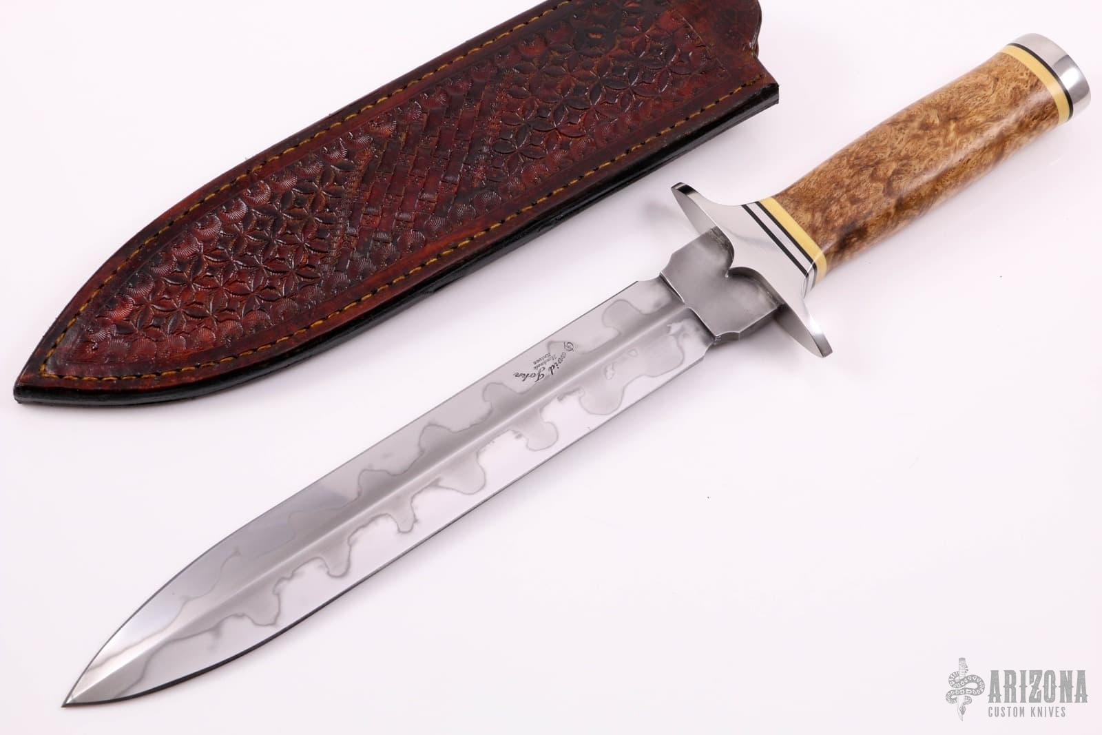 Large Dagger w/ Hamon | Arizona Custom Knives