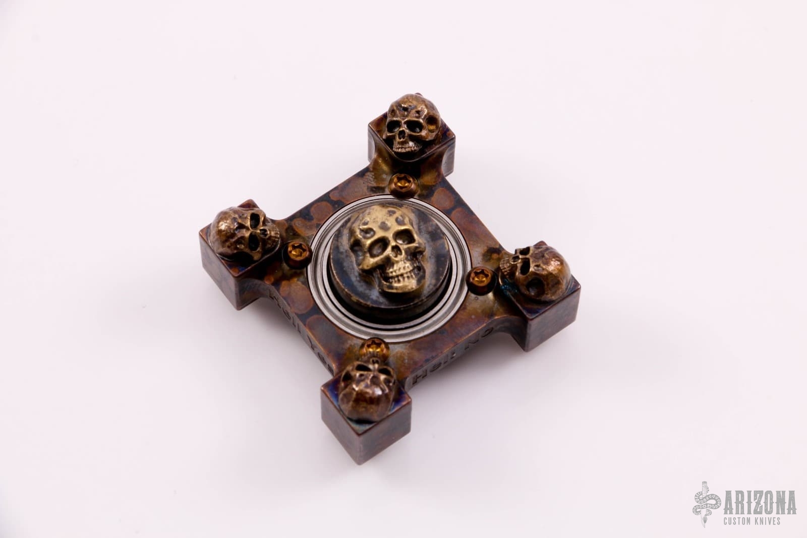 Skull Spinner w/ Slug - Arizona Custom Knives