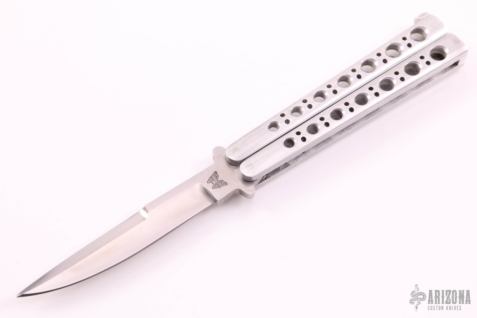 Weehawk Balisong w/ Aluminum Handles - Samson Ground - Arizona Custom ...
