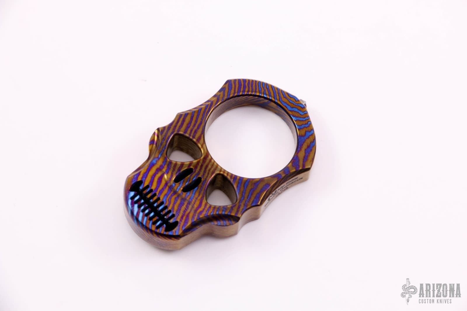 MokuTi Skull Knuckle | Arizona Custom Knives