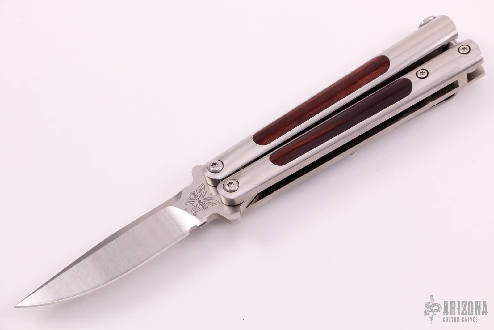 31-01 Balisong - Rosewood #29/50 - Arizona Custom Knives