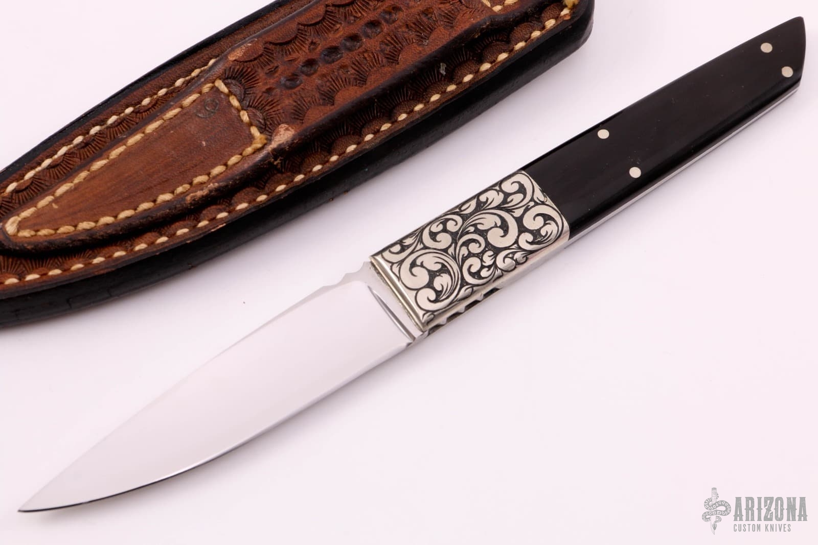 Small Engraved Fixed Blade - Arizona Custom Knives