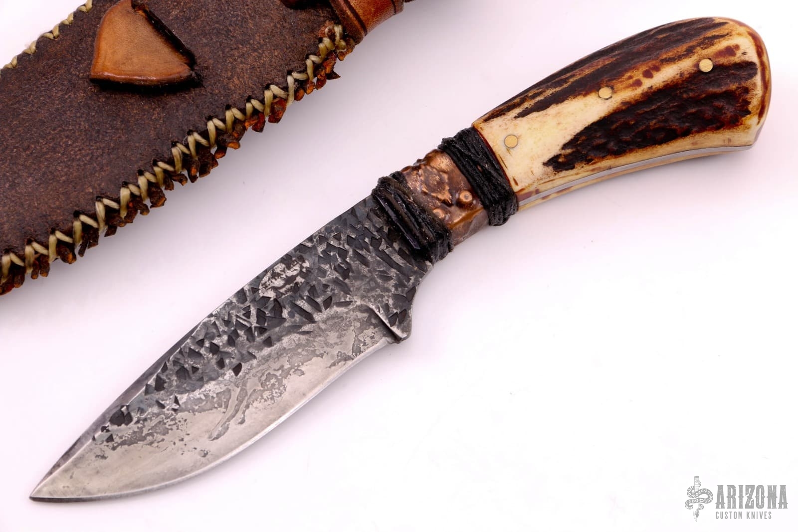 Rustic Stag Hunter - Arizona Custom Knives