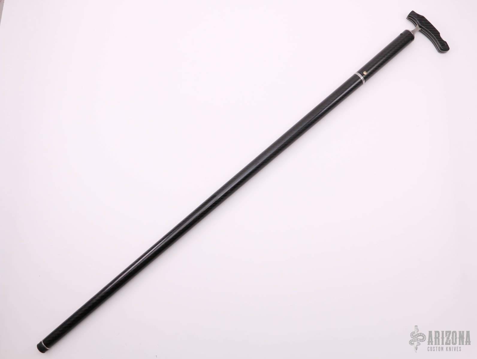 Carbon Fiber Sword Cane w/ Push Dagger Knife - Arizona Custom Knives
