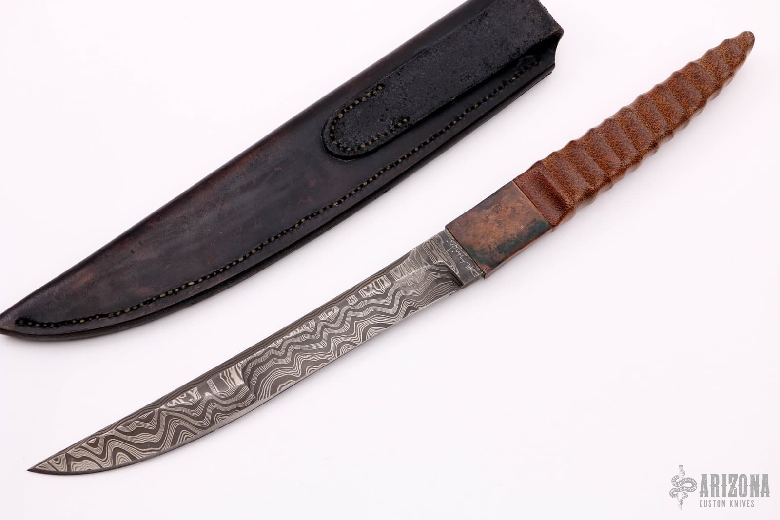 Damascus Short Sword - Arizona Custom Knives