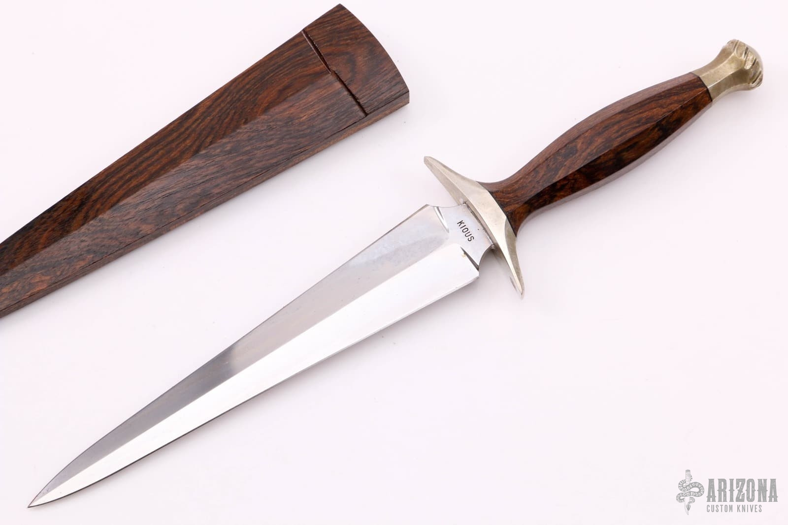 Dagger w/ Matching Wooden Scabbard | Arizona Custom Knives