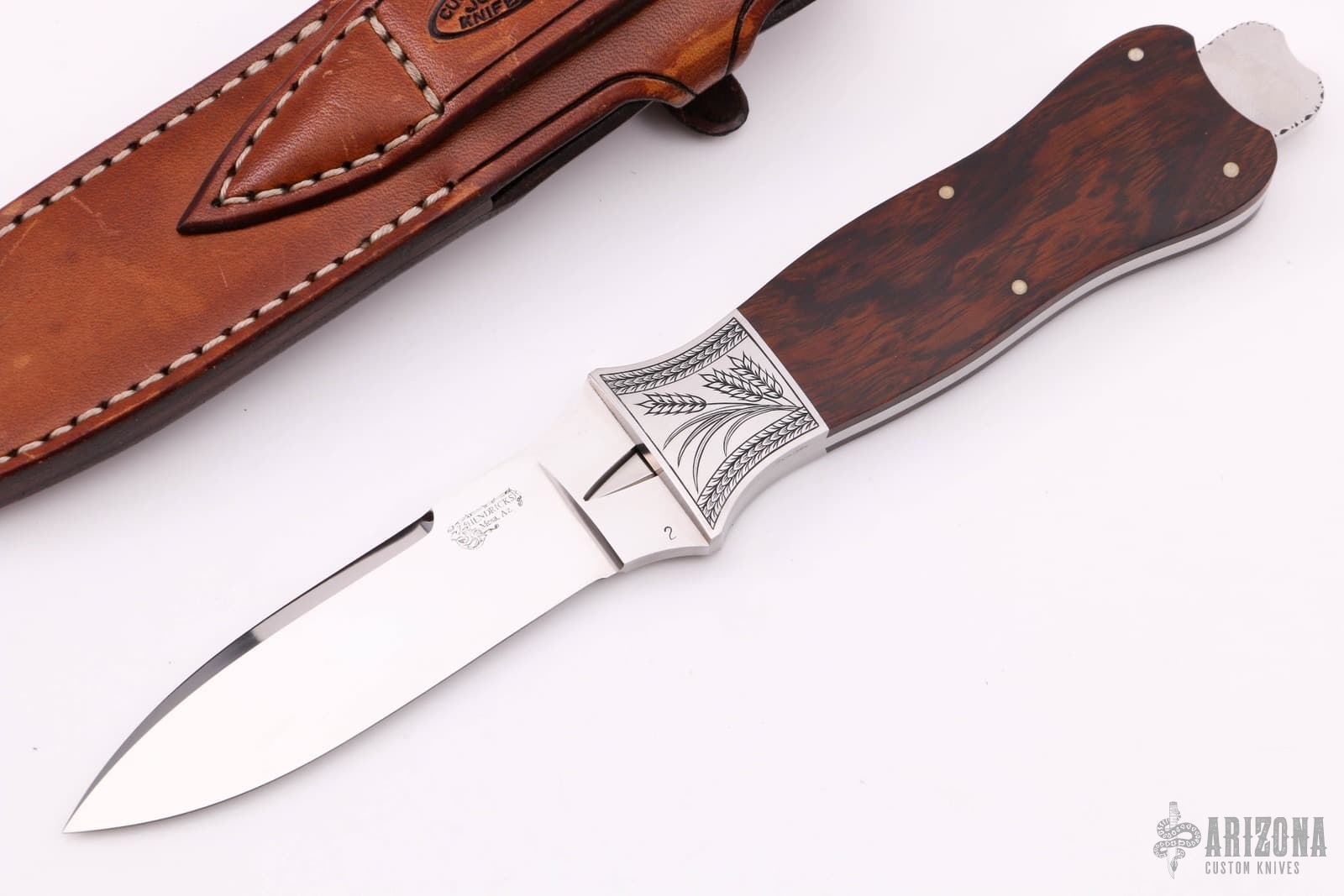 Kangaroo Knife - Bruce Shaw Engraved - Arizona Custom Knives