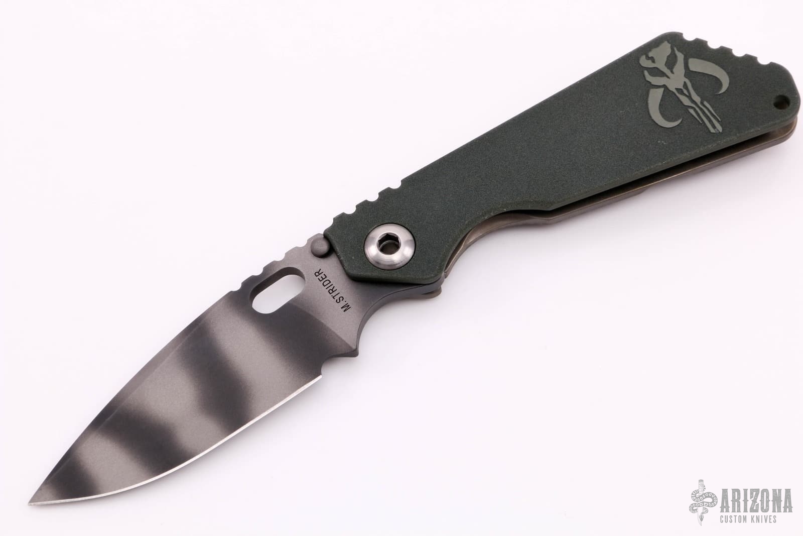 MSC SNG PDW - Tiger Stripe Green Mando | Arizona Custom Knives