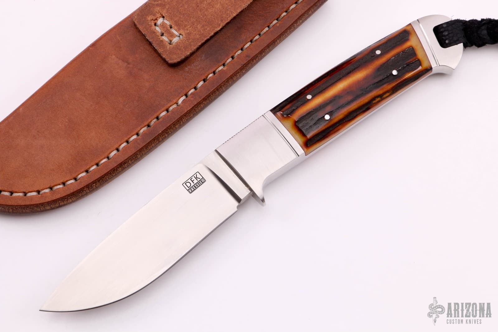 Integral Drop Point Hunter - Stag - Arizona Custom Knives