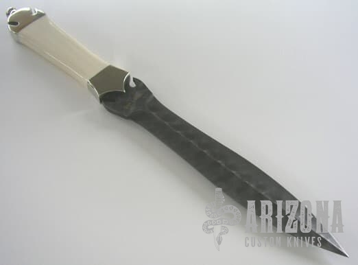 #1118 Guardless Art Dagger-by-Don-Lozier - Arizona Custom Knives
