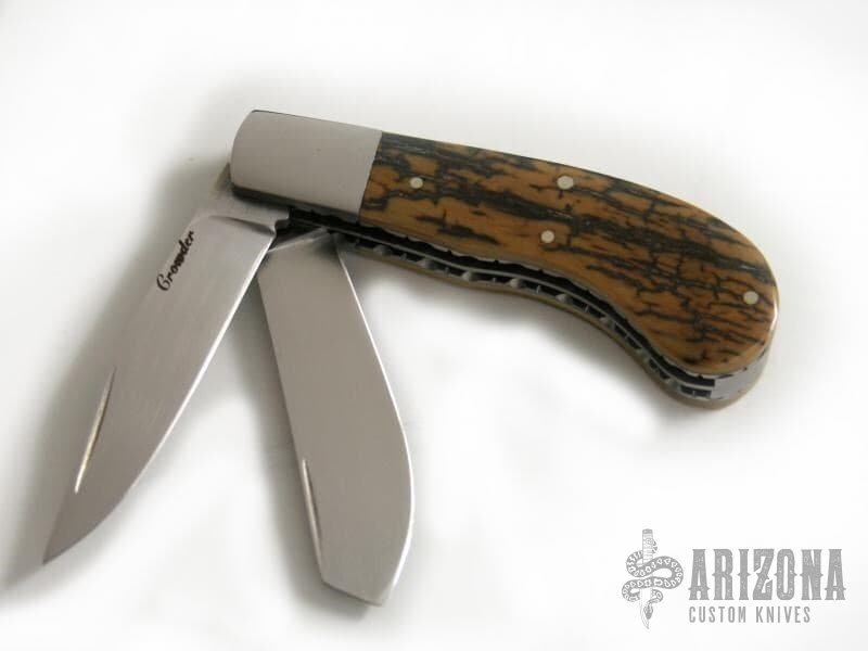 Small Saddlehorn Trapper-by-Gary-Crowder - Arizona Custom Knives