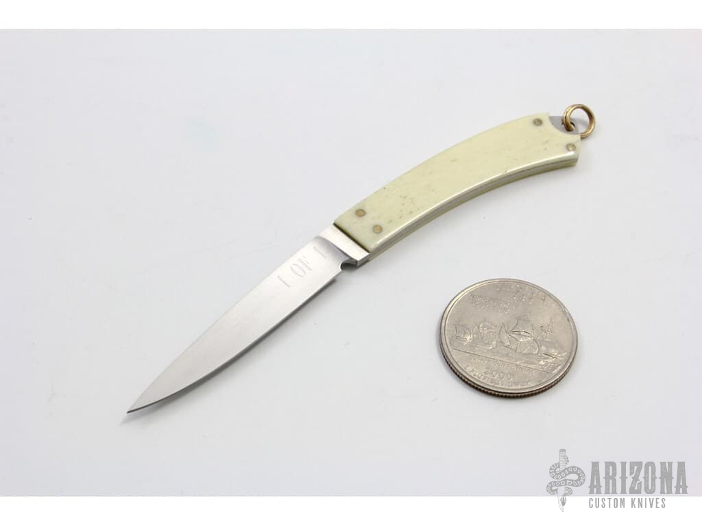 One of a Kind Fixed Blade - Ivory-by-Howard-Viele - Arizona Custom Knives