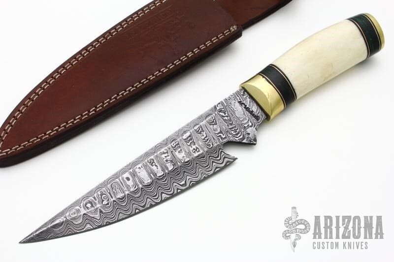 Damascus Fixed Blade - Arizona Custom Knives