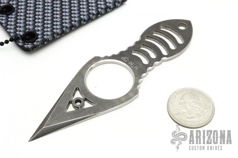 BroadHead Ti Push Knife-by-Darrel-Ralph - Arizona Custom Knives