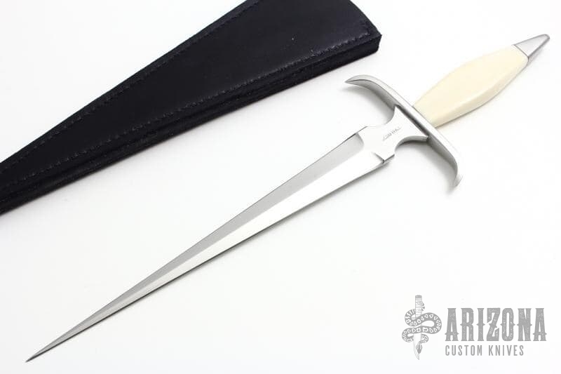 Fossil Ivory Dagger-by-A. Daniel-Valois - Arizona Custom Knives