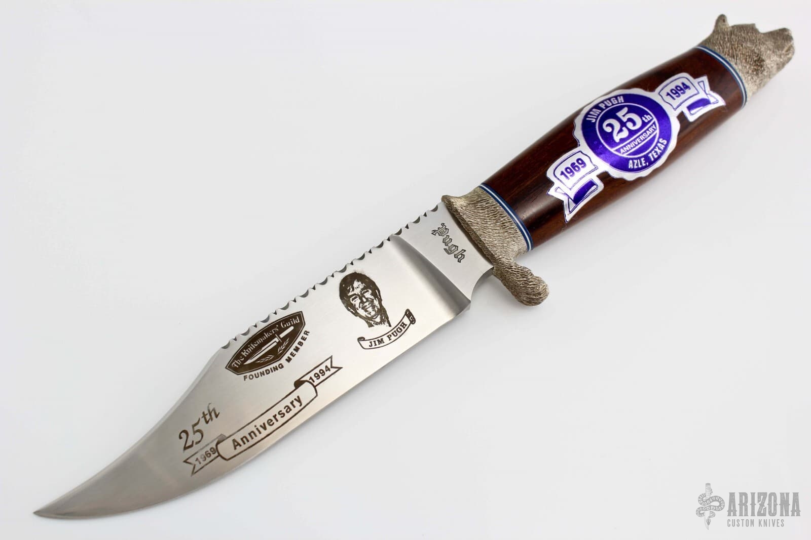 25th Anniversary Bowie - Bear Head - Arizona Custom Knives