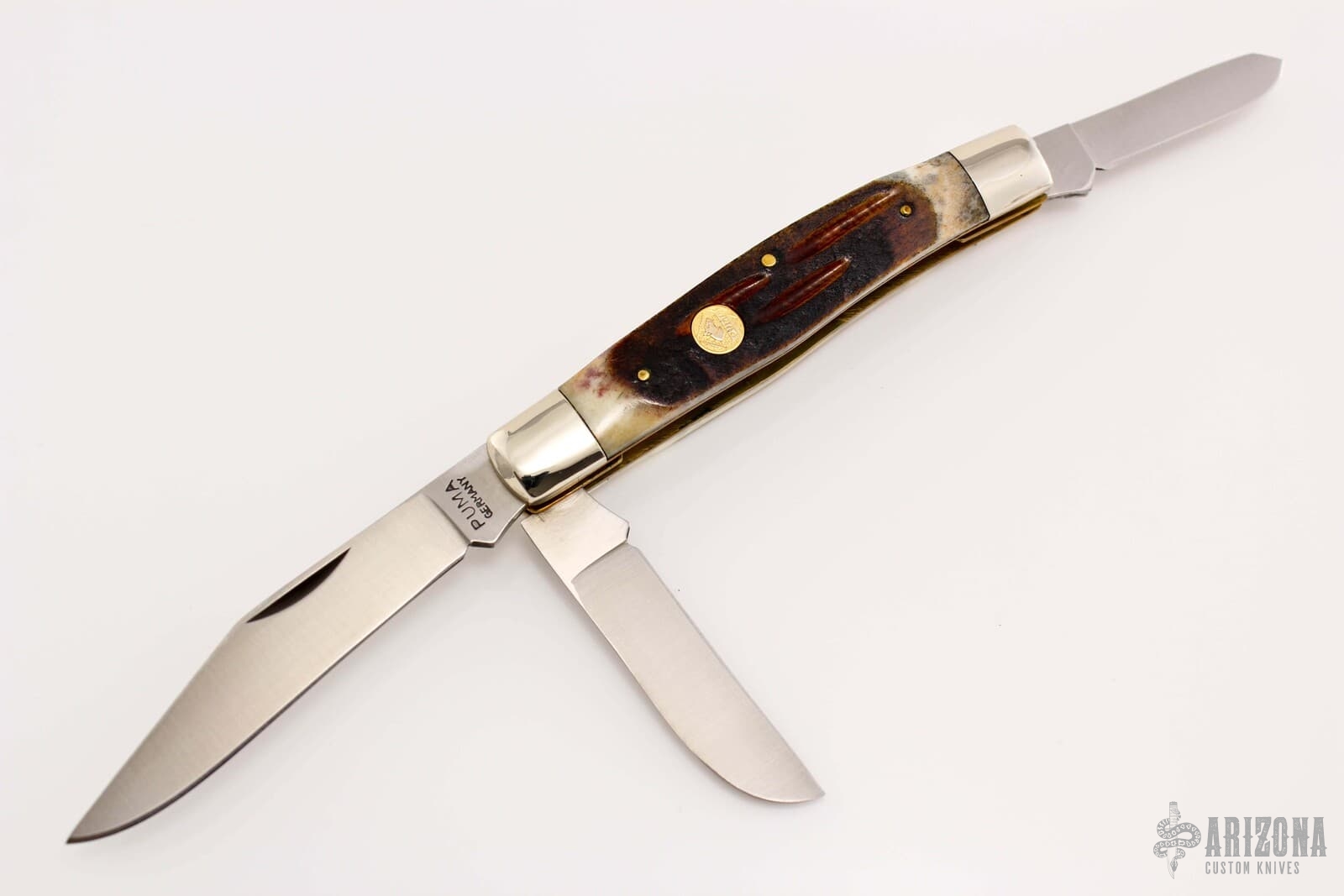 48 0675SC Stock Knife - Second Cut Stag - Arizona Custom Knives