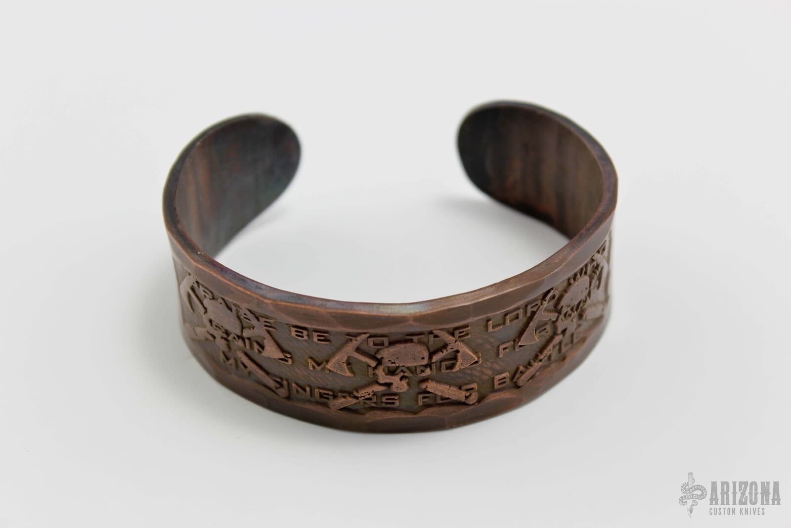 "Angry Steve" Copper Cuff Bracelet - Arizona Custom Knives