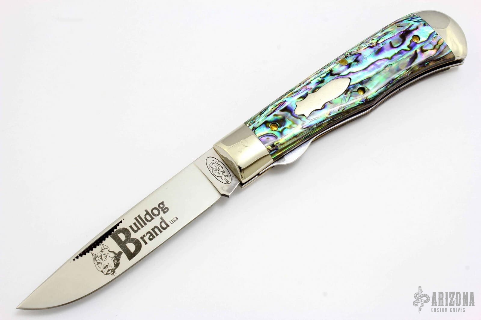 Abalone Linerlock - Arizona Custom Knives