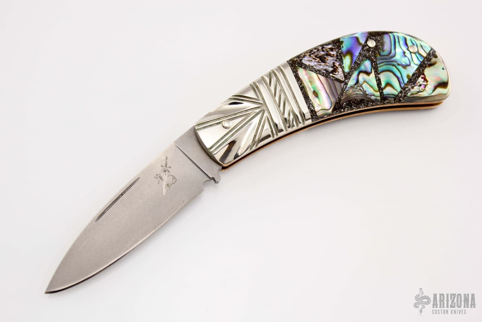 Abalone Slipjoint - Arizona Custom Knives