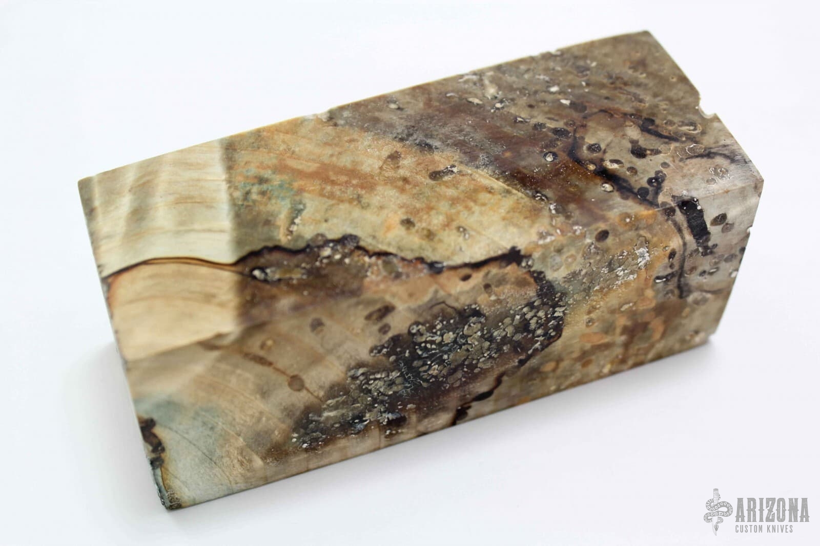 Alaskan Leopard Birch Block - Arizona Custom Knives