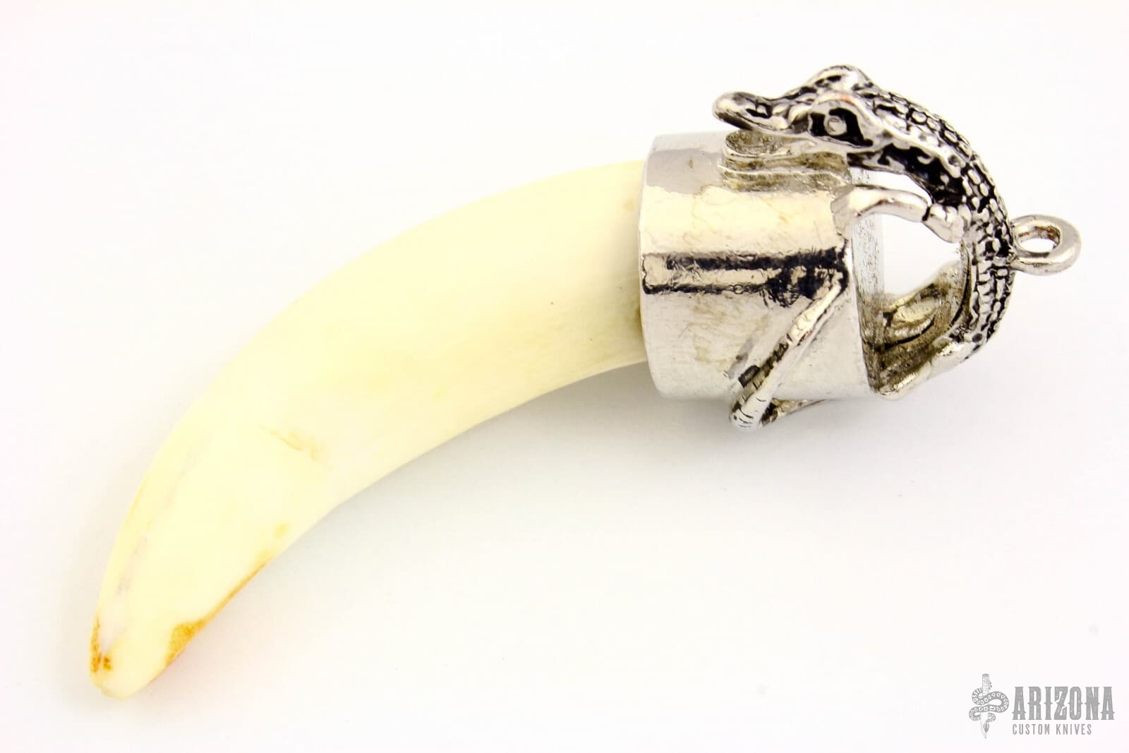 Alligator Tooth Pendant - Arizona Custom Knives