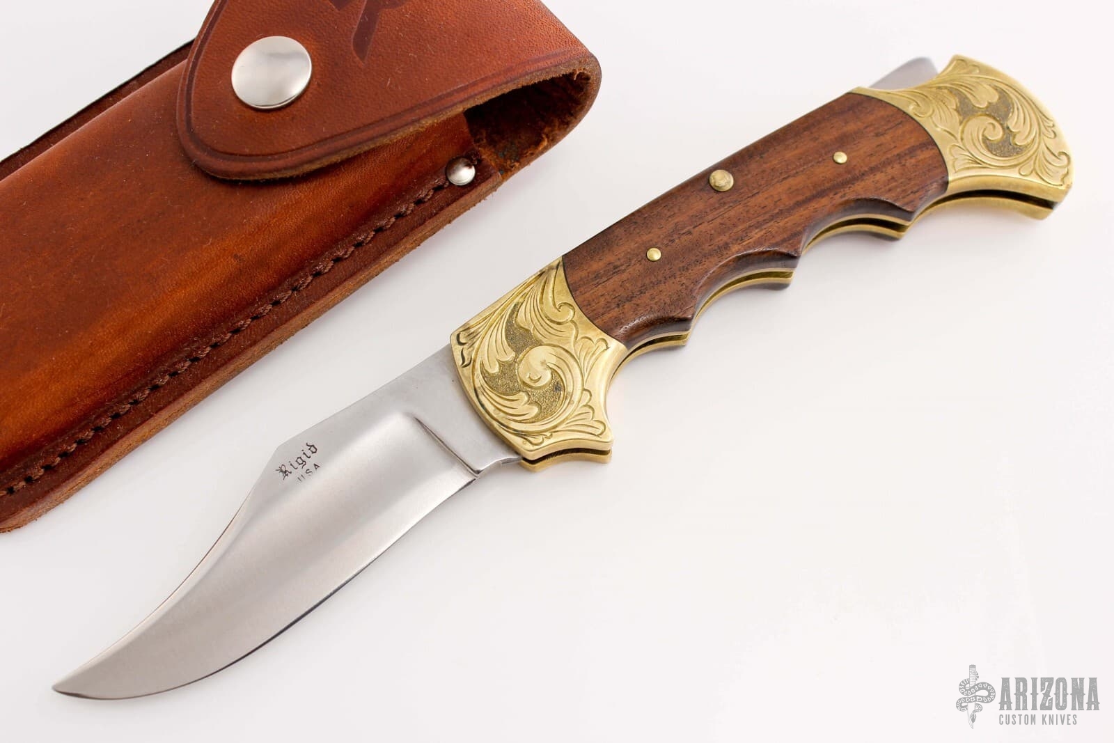 Apache Folder R-9 - Engraved - Arizona Custom Knives