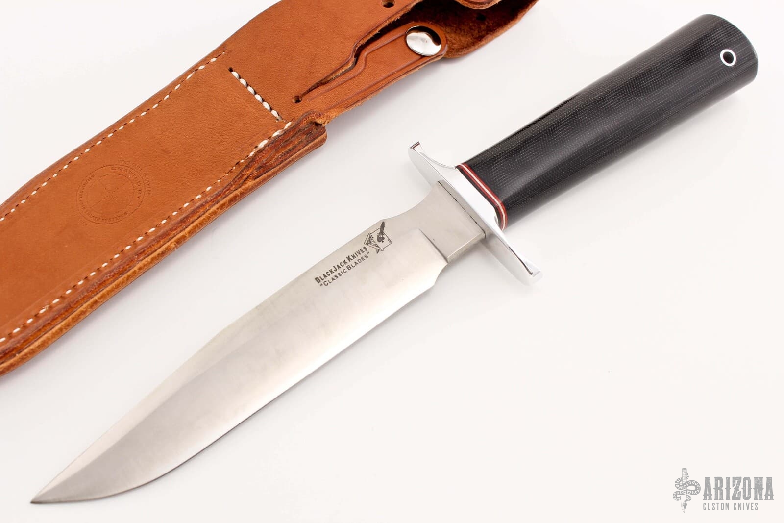 Blackjack Classic #1-7 - Black Micarta - Arizona Custom Knives
