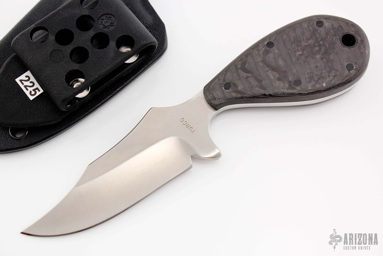 Bowie Push Dagger - Carbon Fiber - Arizona Custom Knives