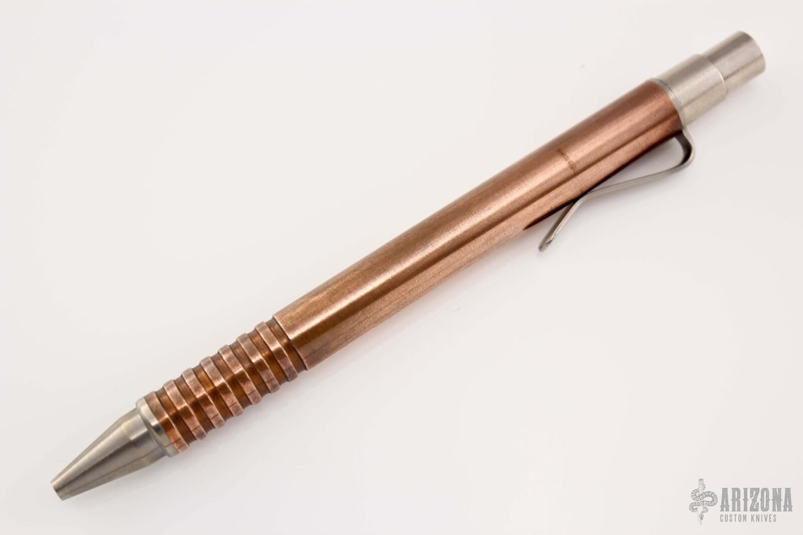 C375Cu - Copper Click Pen - Arizona Custom Knives