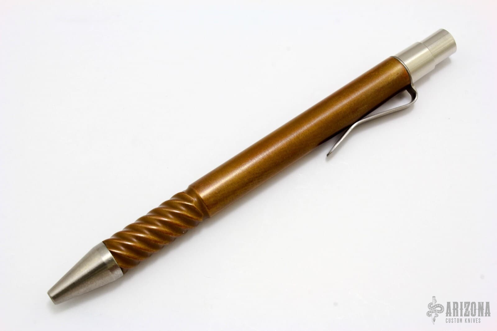 C375Cu (S) - Copper Click Pen - Arizona Custom Knives