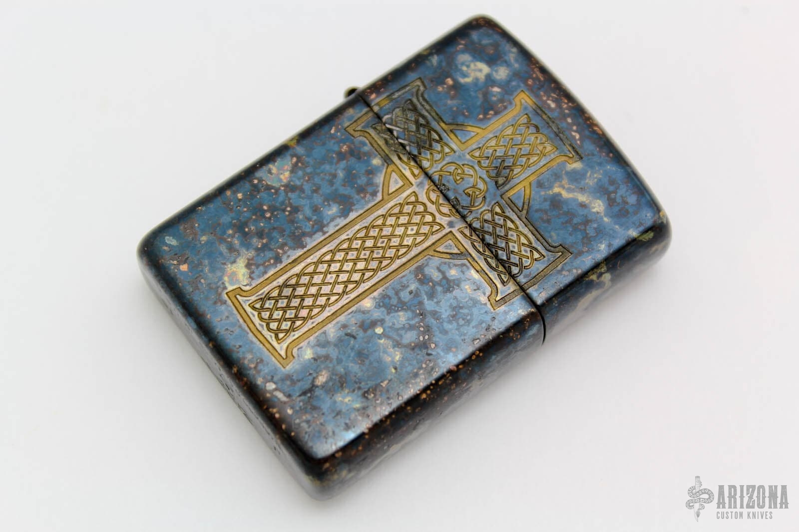 Celtic Cross Zippo - Arizona Custom Knives