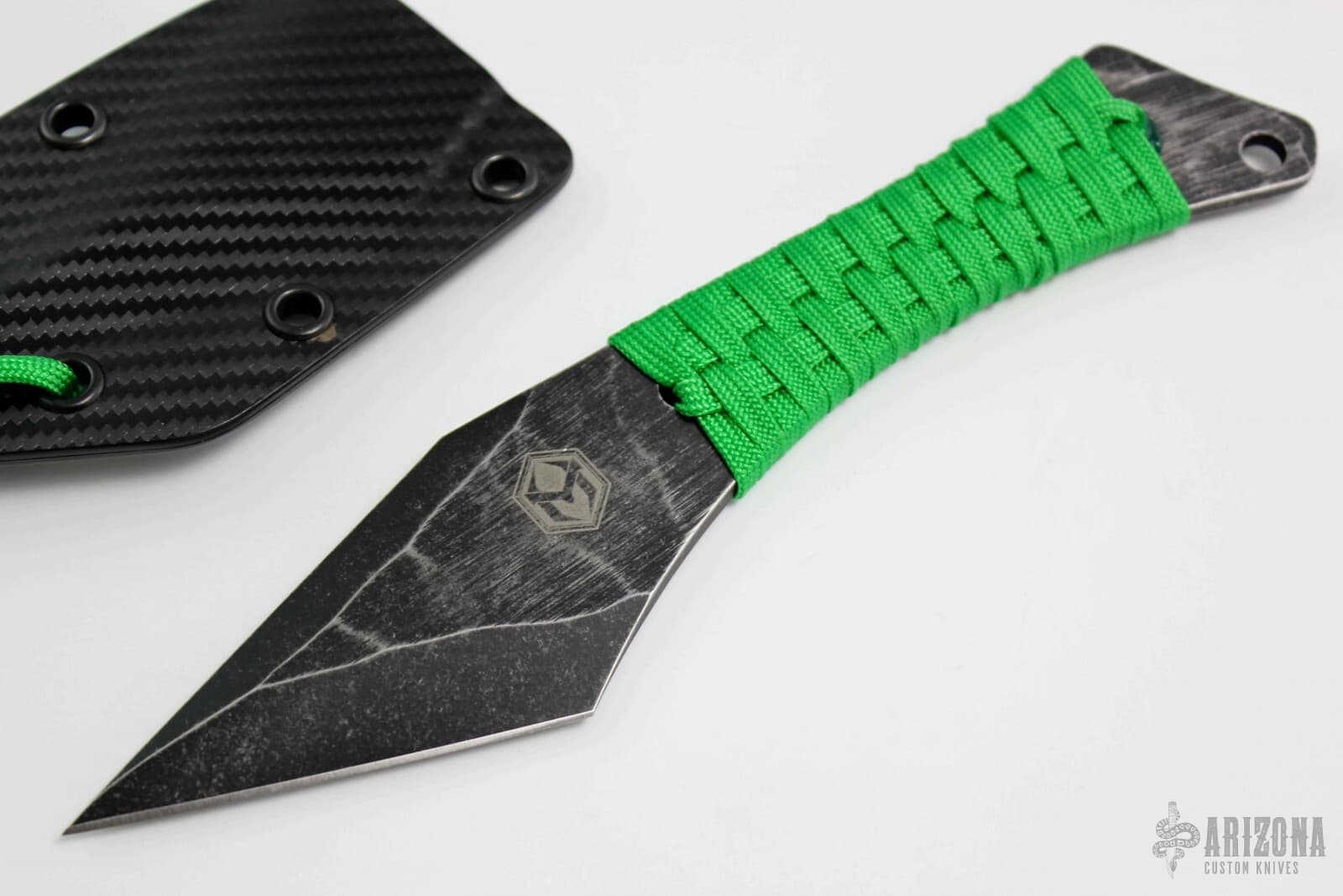 Chimera - Battle-Worn Black/Green - Arizona Custom Knives